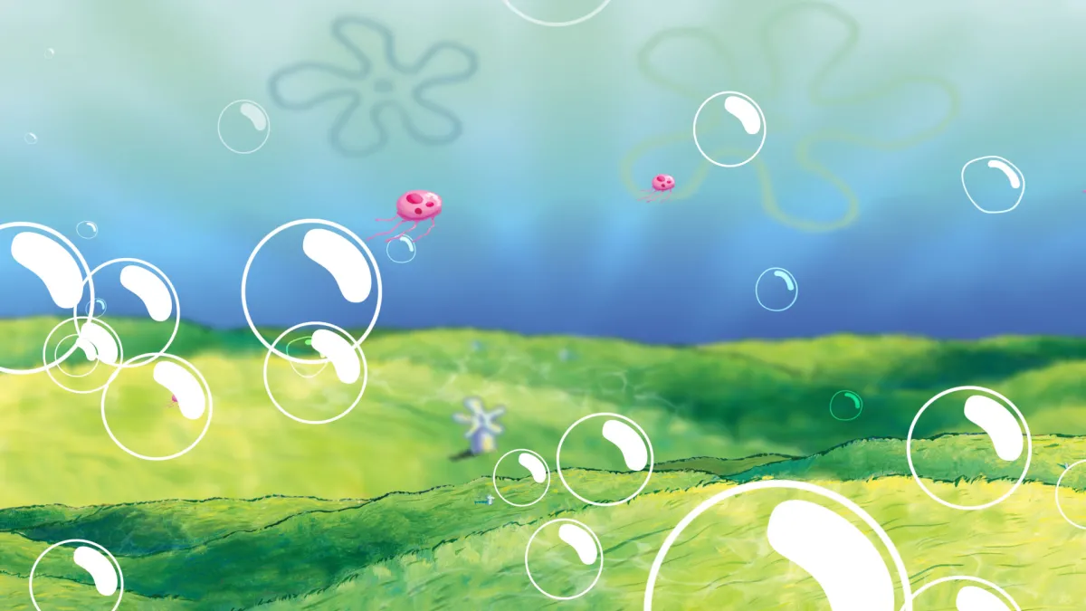 prehistoric spongebob background